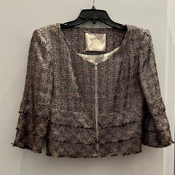 RACHEL Rachel Roy | Jackets & Coats | Rachel Rachel Roy Brown Tweed ...